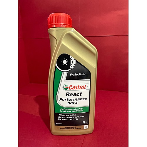 CASTROL CLASSIC Brake Fluid REACT PERFORMANCE DOT 4 - 1L Castrol-15A1EC