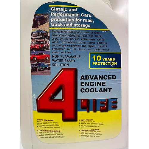 4-Life Classic Car Coolant - 10 Year Protection - 5 Litre Castrol-FLC5