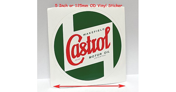 Castrol Classic Oils 5" Body Work Sticker (130mm) Castrol-STR598