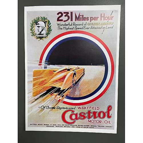Castrol Classic Land Speed Poster Set (4) (Sold as the full set of four ...